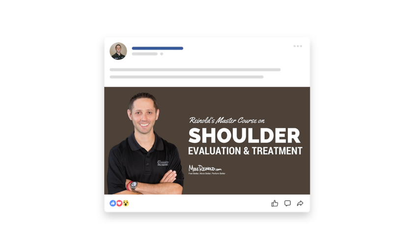 Shoulder Evaluation and Treatment Online Course - Mike Reinold